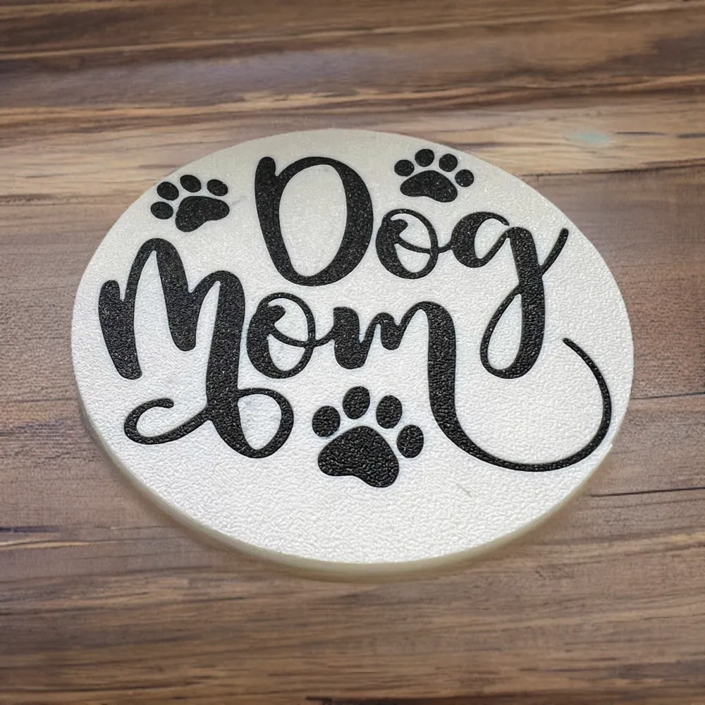 Dog Mom Coaster by Marcos P. - MakerWorld