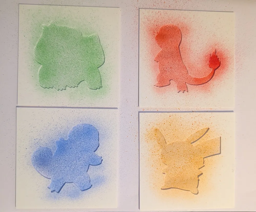 Gotta Trace 'Em All! - Gen 1 Pokémon Stencils - Free 3D Print Model ...
