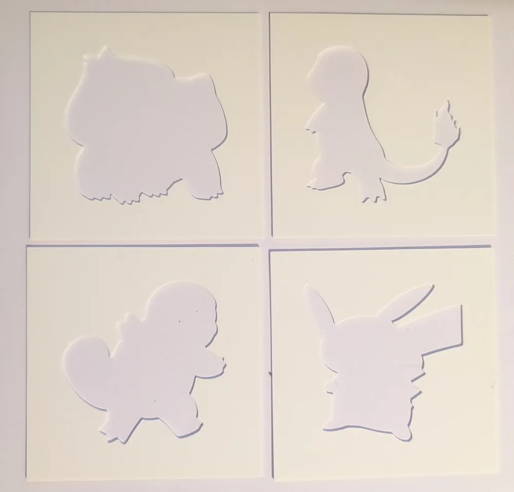 Gotta Trace 'Em All! - Gen 1 Pokémon Stencils - Free 3D Print Model ...