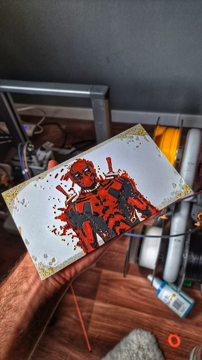 deadpool hueforge by lubospetras - MakerWorld