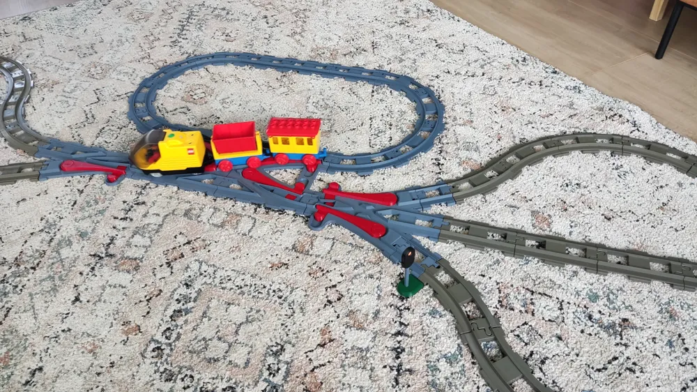 Duplo Train Track - Triple Switch by Thymen MakerWorld: Download Free ...