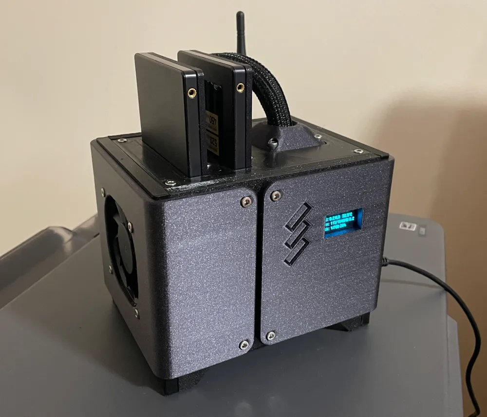 Raspberry Pi NAS Enclosure - Dual SSD 2.5" by Good Day Designs - MakerWorld