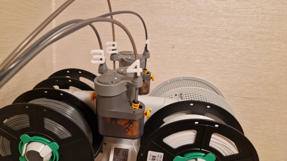 AMS PFTE filament tube numbers by AKP MakerWorld: Download Free 3D Models