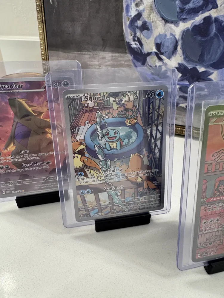 Pokemon Card Toploader Holder, Toploader Stand by Blake MakerWorld ...