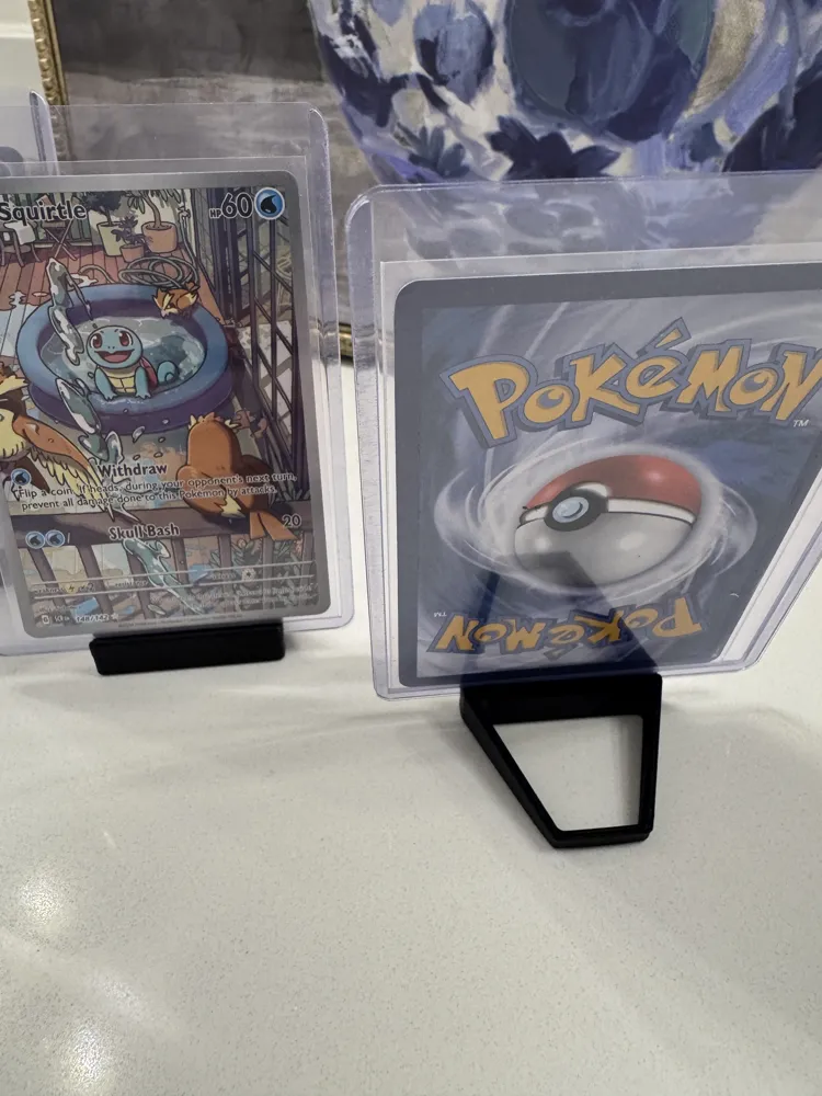 Pokemon Card Toploader Holder, Toploader Stand by Blake MakerWorld ...