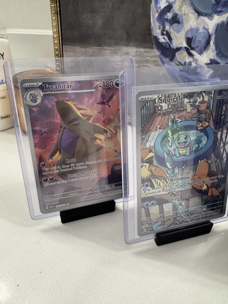 Pokemon Card Toploader Holder, Toploader Stand by Blake MakerWorld ...