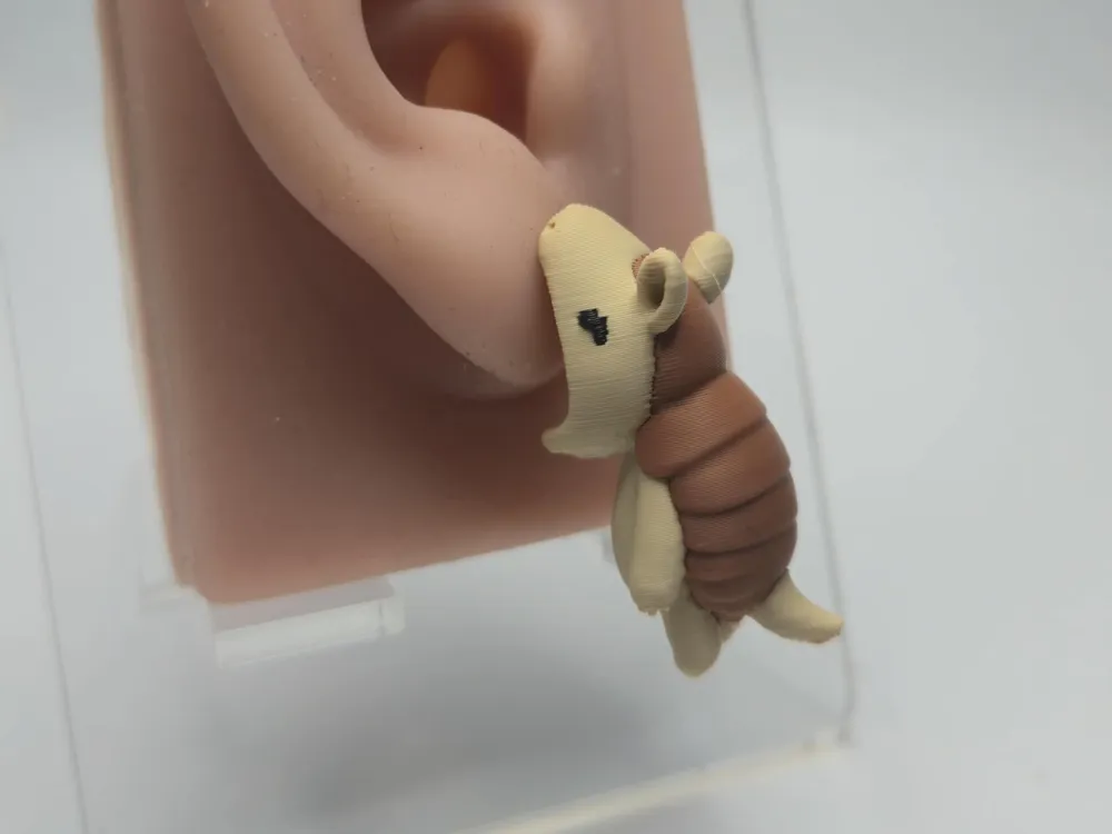 Armadillo Chomper Earrings by LoFi Layers MakerWorld: Download Free 3D ...