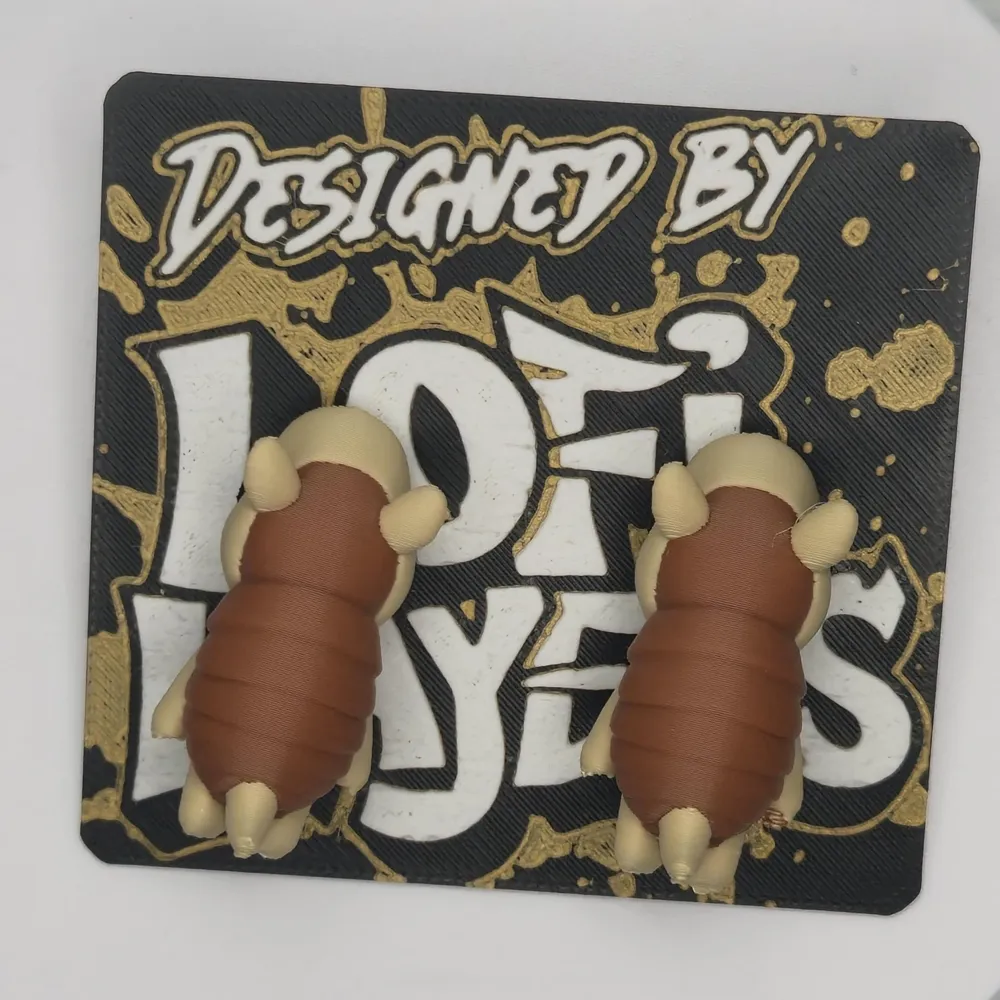 Armadillo Chomper Earrings by LoFi Layers MakerWorld: Download Free 3D ...