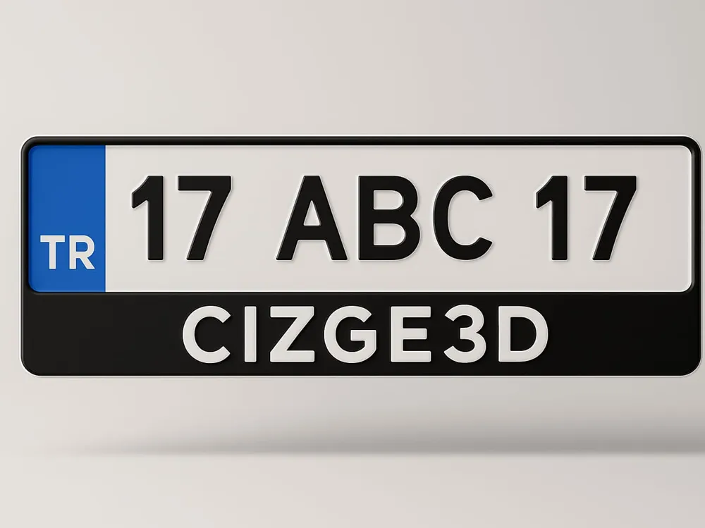 Personalized License Plate Keychain - Free 3D Print Model - MakerWorld