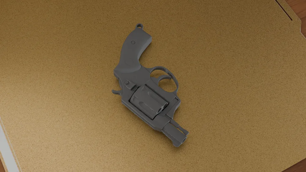 38 Special Revolver Keychain - Free 3D Print Model - MakerWorld