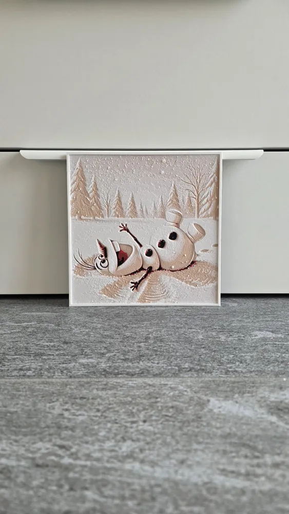 Disney Olaf Christmas Hueforge - Free 3D Print Model - MakerWorld