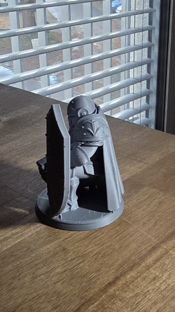 Kneeling Paladin | Hammer & Shield Statue - Free 3D Print Model ...