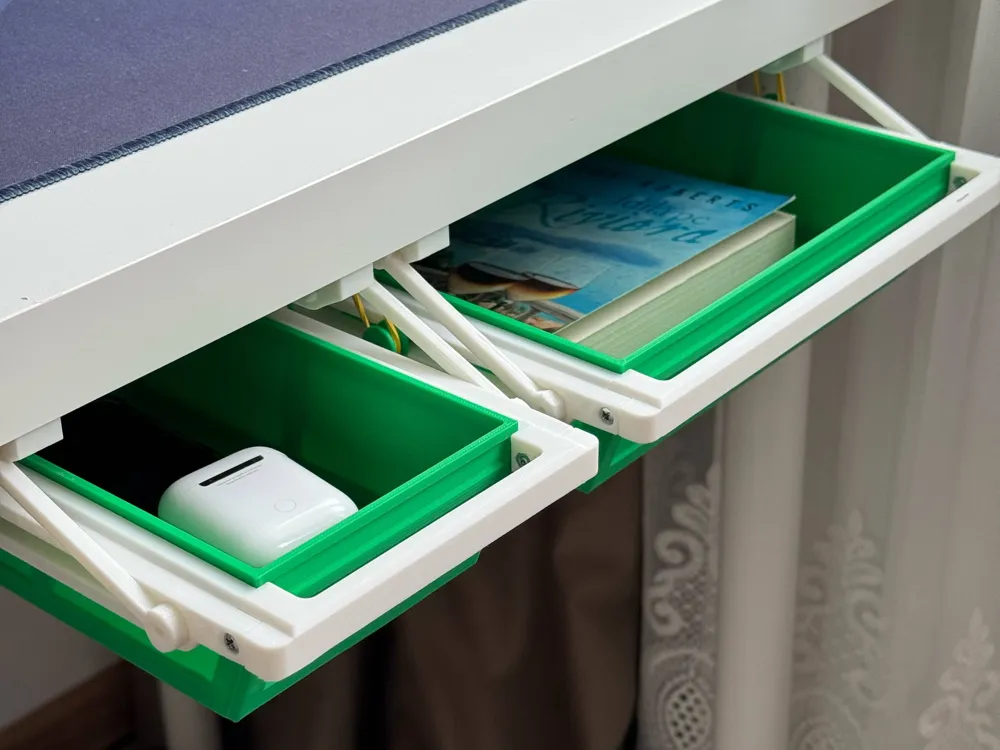 Secret under desk drawer - Free 3D Print Model - MakerWorld