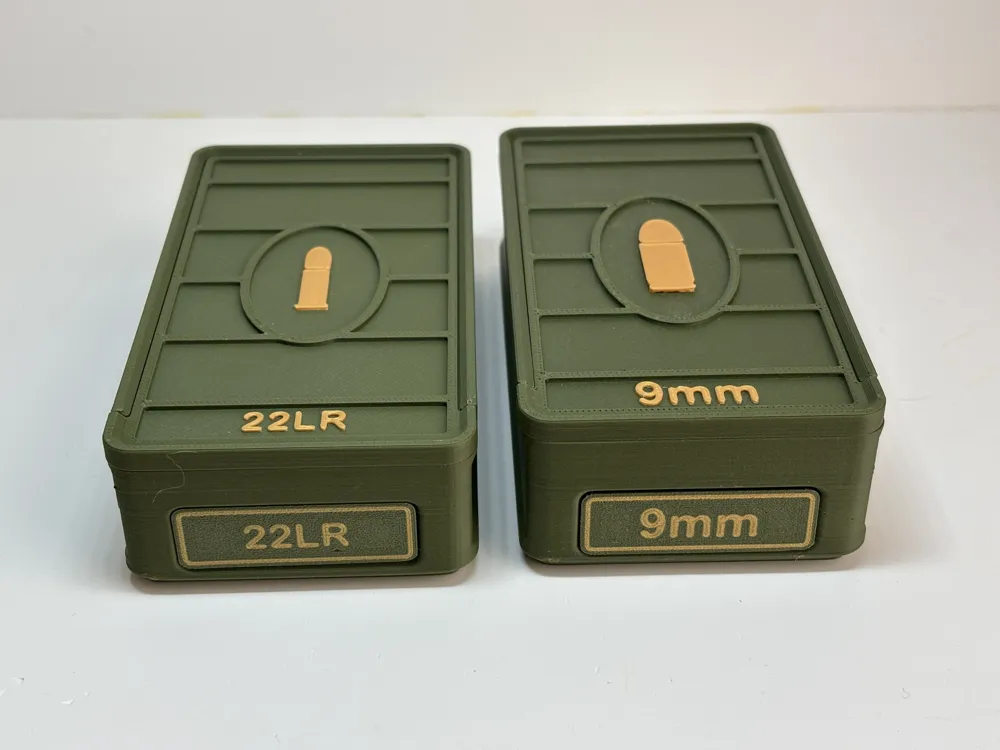 Ammo Storage Box 22LR 105 Round - Stacks with 9mm by Coconut MakerWorld ...