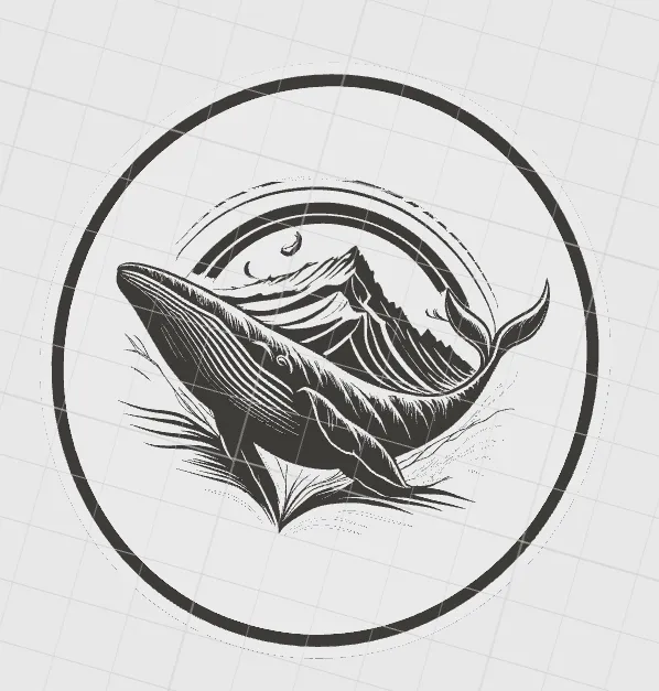 Whale Coaster -Customizable - Free 3D Print Model - MakerWorld