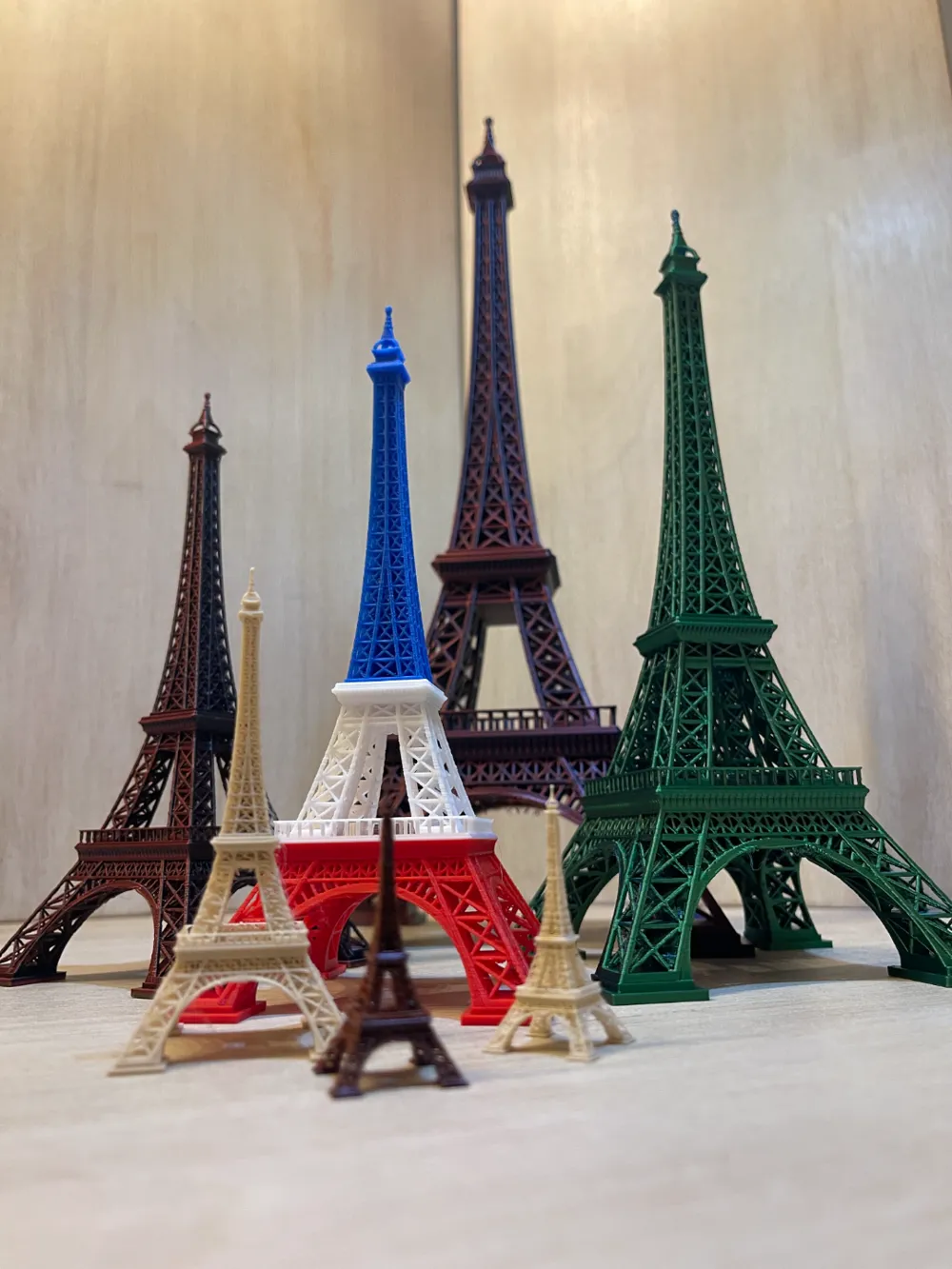 Eiffel Tower Memorial - 3 Color, No Support, 7" by ShapeShift 3D Creations - MakerWorld