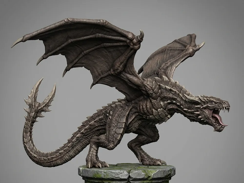 Wyvern de The Witcher - Modelo de impresión 3D gratuito - MakerWorld