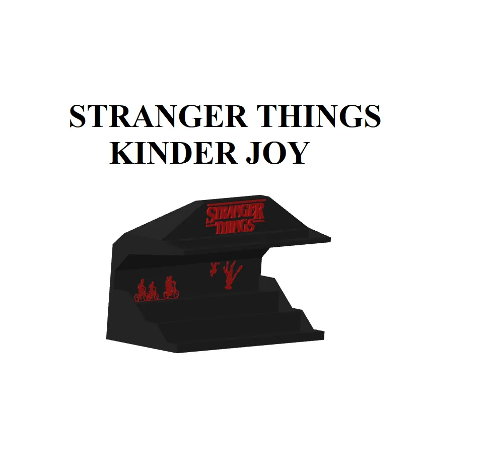 Stranger things, Kinder joy funko pop stand by Blender MakerWorld ...
