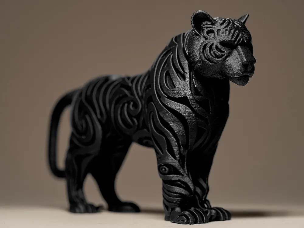 Designer TIGER Sculpture - Free 3D Print Model - MakerWorld