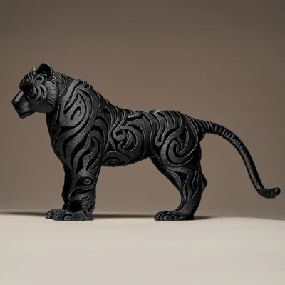 Designer TIGER Sculpture by 29FLO MakerWorld: Download Free 3D Models