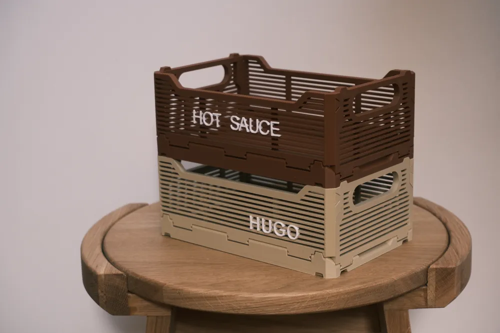 Foldable Crate : Custom Label Pack by Hugo MakerWorld: Download Free 3D ...
