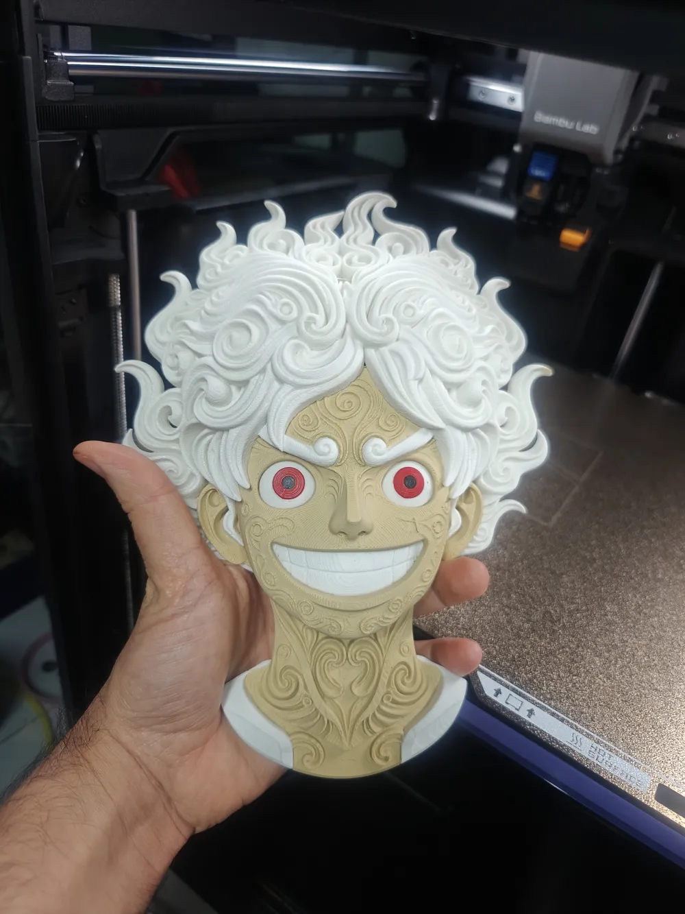 Luffy Gear 5 (Nika) - Wall art - One piece - Free 3D Print Model ...