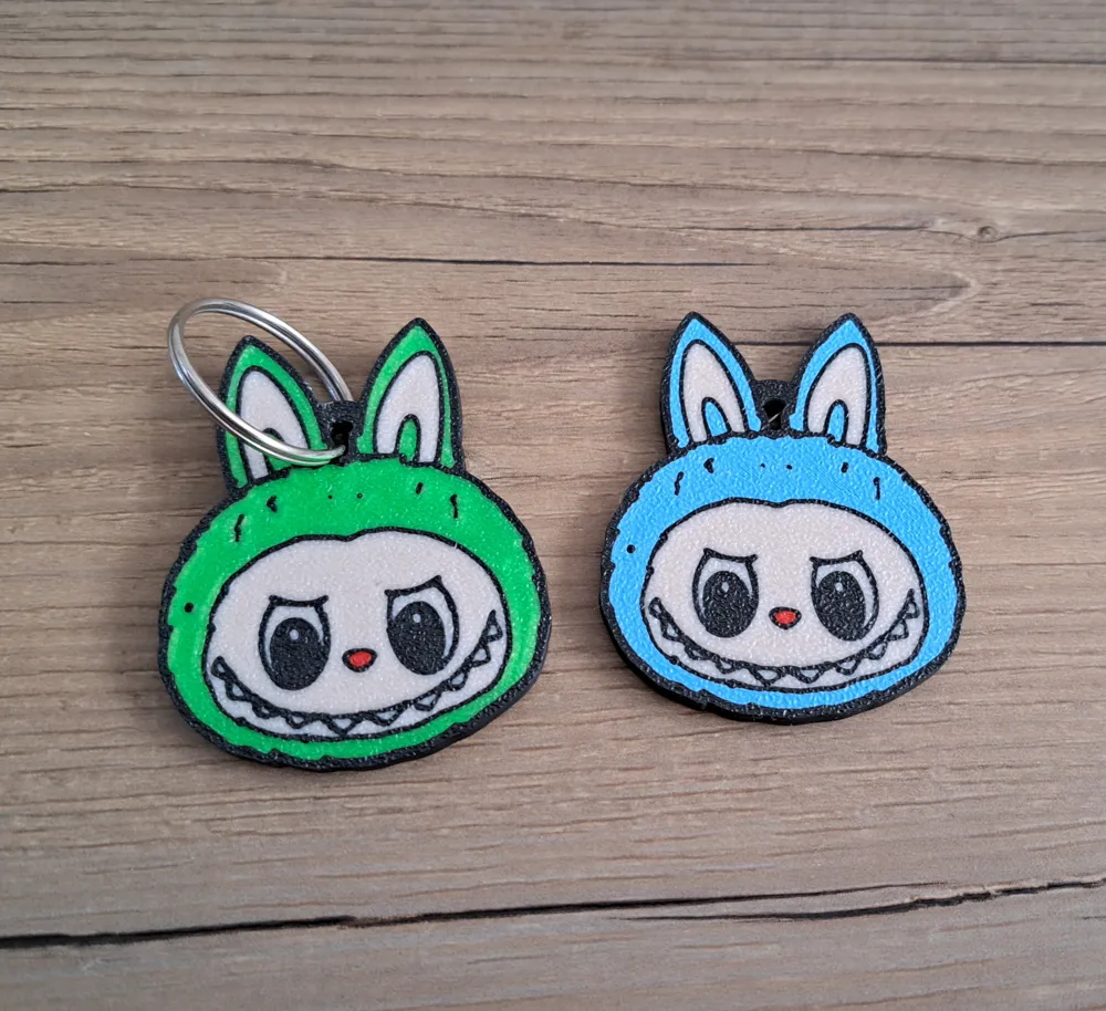 A Labubu keychain by creachick3d MakerWorld: Download Free 3D Models