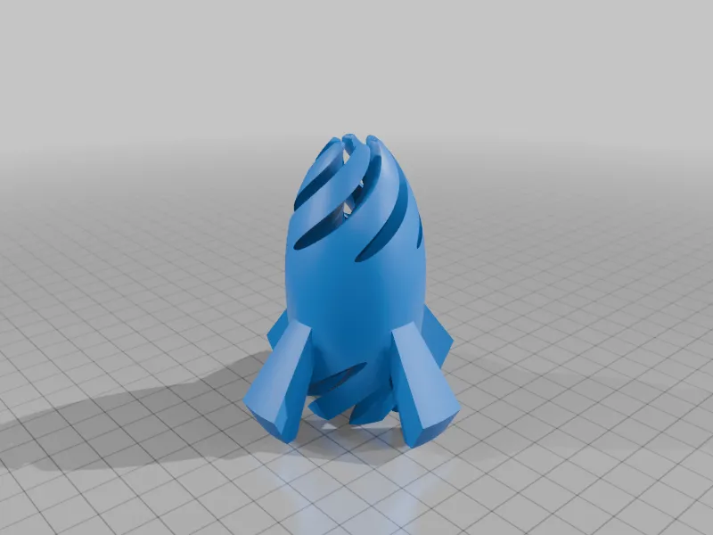 Rocket Impossible Spiral Passthrough Fidget V2 by Neil MakerWorld: Download Free 3D Models
