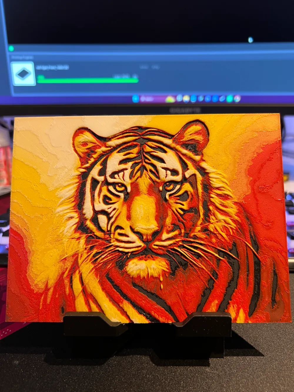 Tiger - Hueforge by bobbanski - MakerWorld