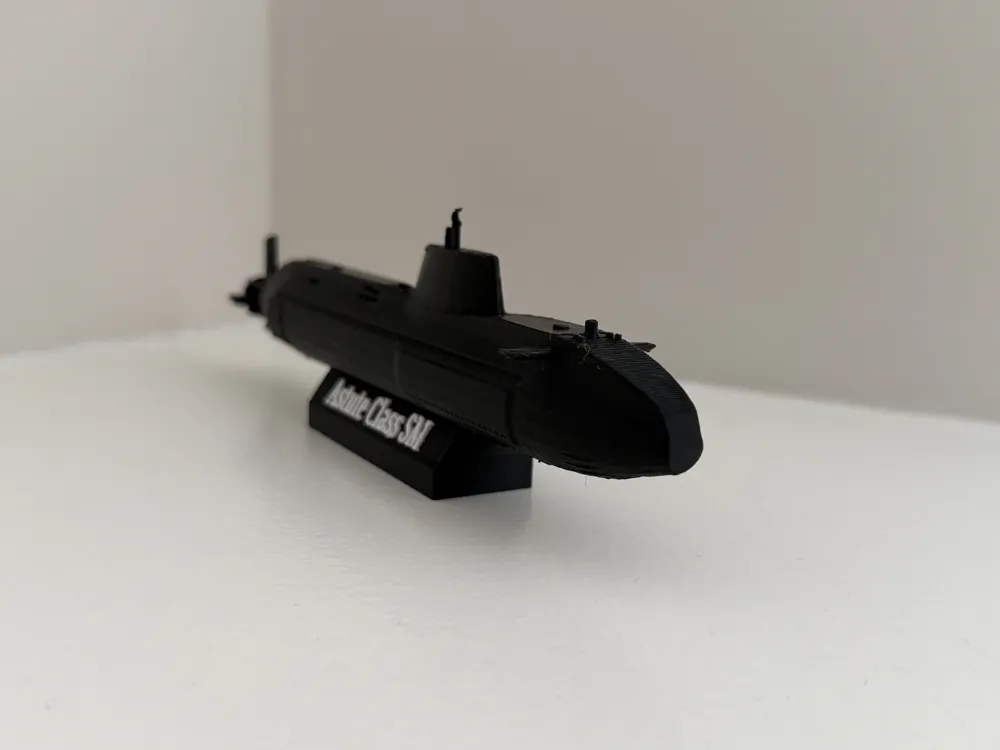 Astute Class Submarine Model with stand - Free 3D Print Model - MakerWorld
