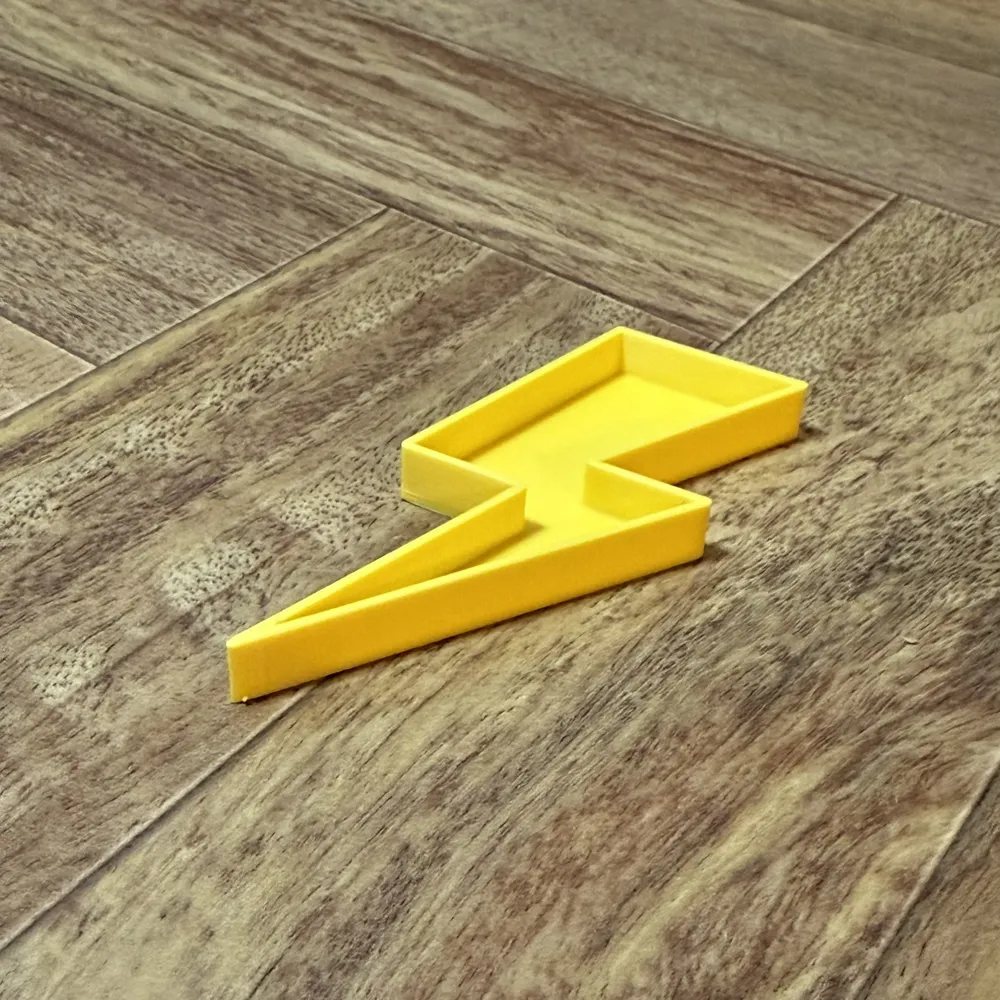 Lightning Bolt Small Animal Feeder - Free 3D Print Model - MakerWorld