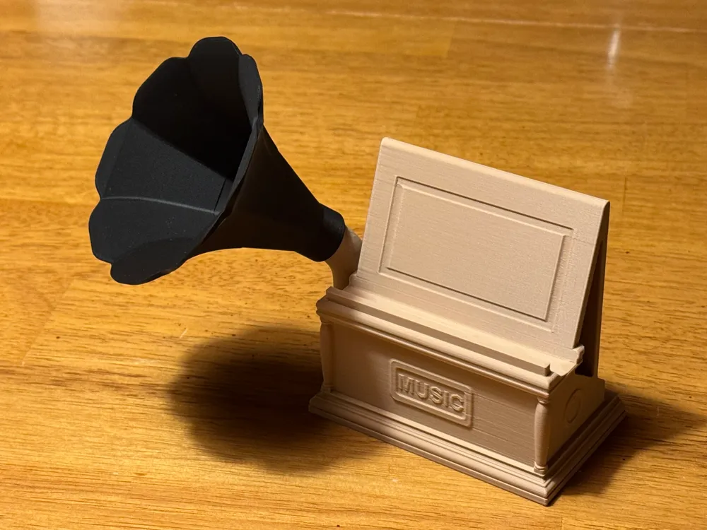 phonograph phone stand / amplifier by Anko MakerWorld: Download Free 3D ...