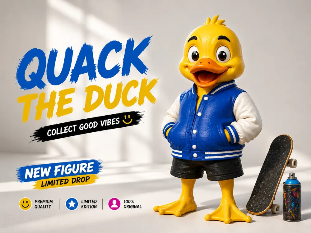 Urban Quack Duck - Free 3D Print Model - MakerWorld