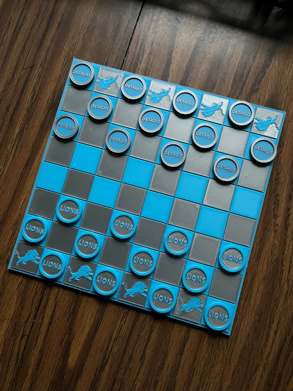 Detroit Lions Checkerboard Remixed by fnapier68 MakerWorld: Download ...