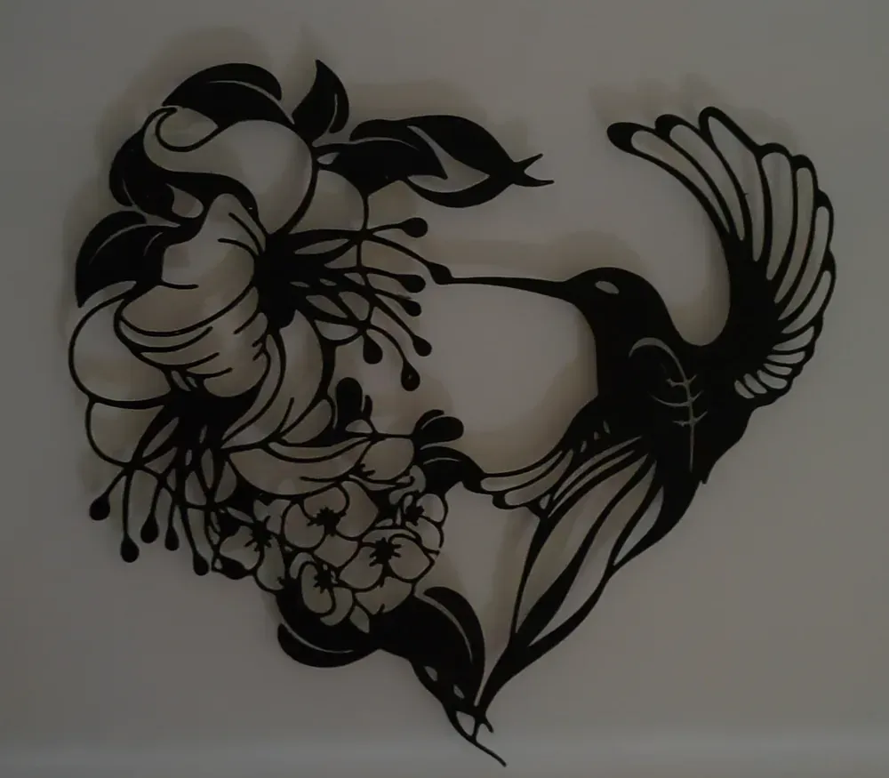 Hummingbird 2d wall art home decor by TheWallArtGuy - MakerWorld