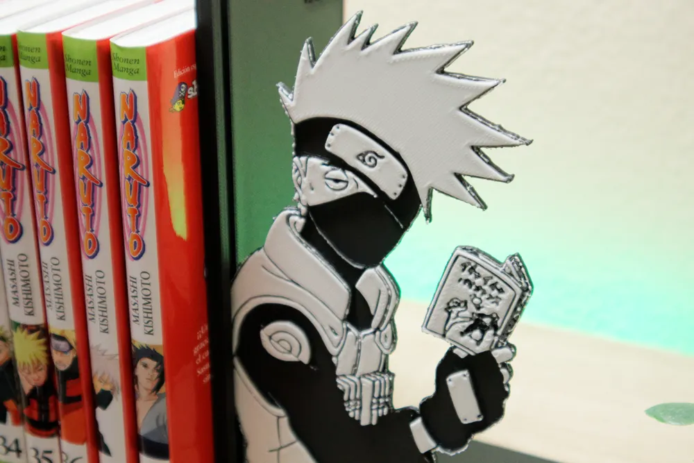 Bookend of Kakashi Hatake | Naruto Fan Art by 3D Manga Panels ...