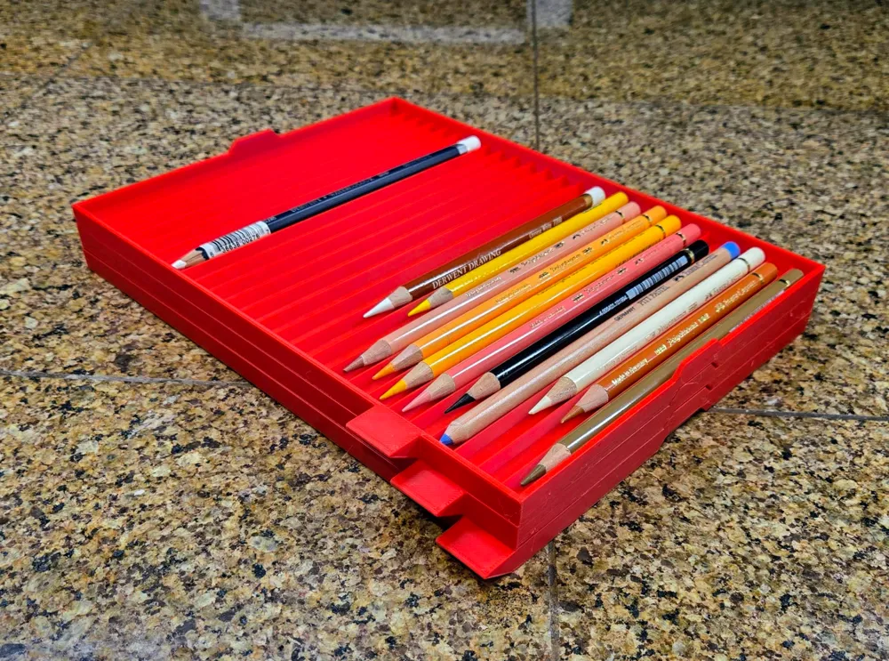 Stacking Pencil Trays, 25 Count by HungSolo MakerWorld: Download Free ...