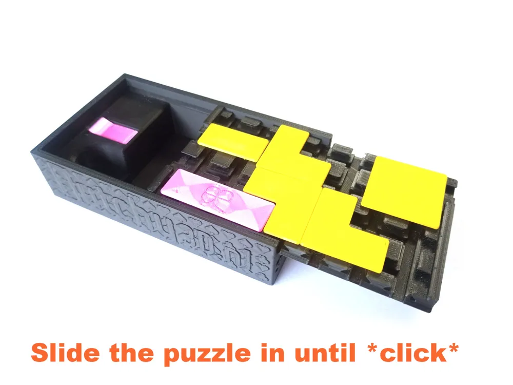 Sliding Puzzle Box (get the key out to open box) - Free 3D Print Model ...