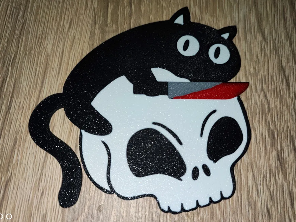 Funny psycho cat - Free 3D Print Model - MakerWorld