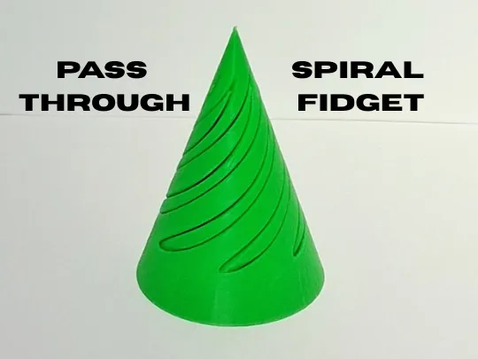 Pass Through Spiral Fidget - Free 3D Print Model - MakerWorld