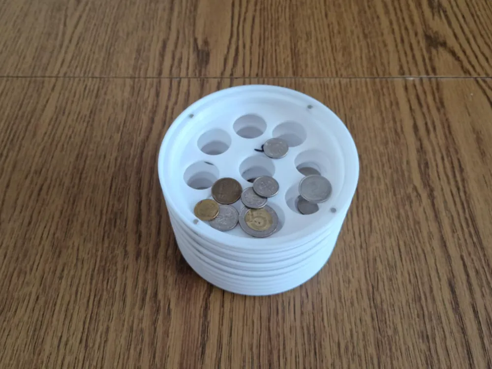 Pln coin sorter with magnets - Free 3D Print Model - MakerWorld