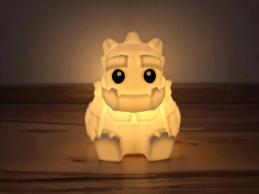 Cute Golem Lamp – Tealight Holder - Free 3D Print Model - MakerWorld