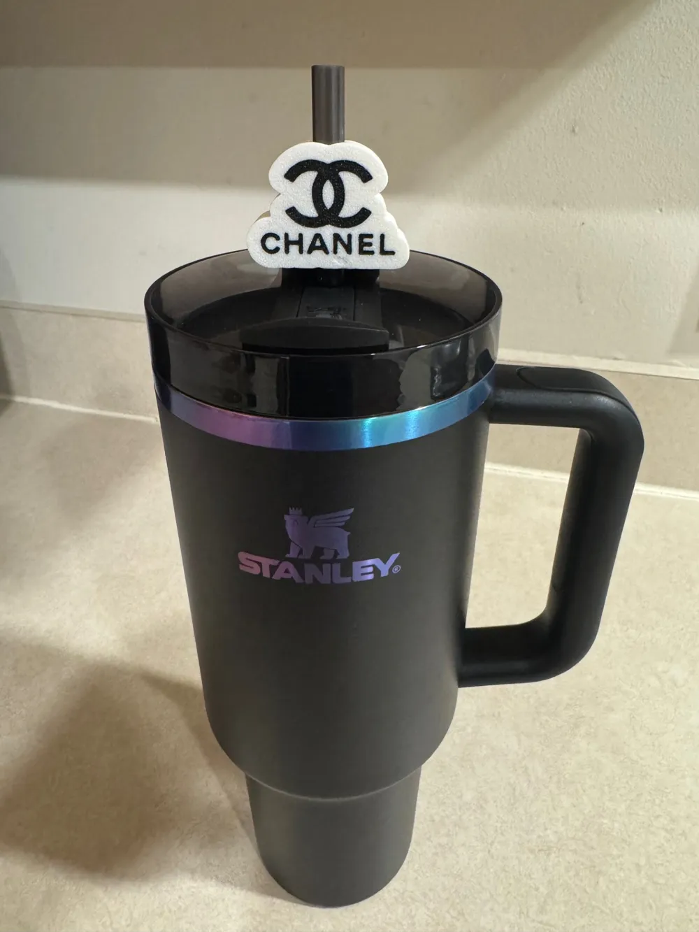 Chanel (2 Color) Stanley Cup Straw Topper - Free 3D Print Model ...