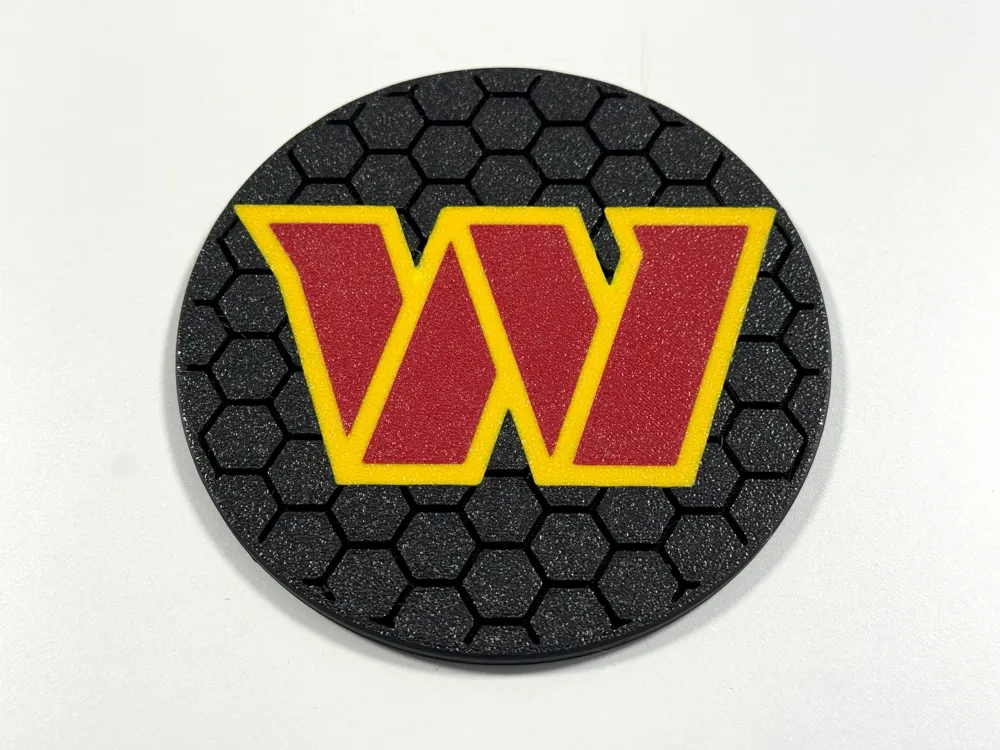 Washington Commanders Hex Coaster by Viper7Gamer MakerWorld: Download ...