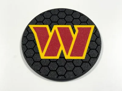 Washington Commanders Hex Coaster by Viper7Gamer MakerWorld: Download ...