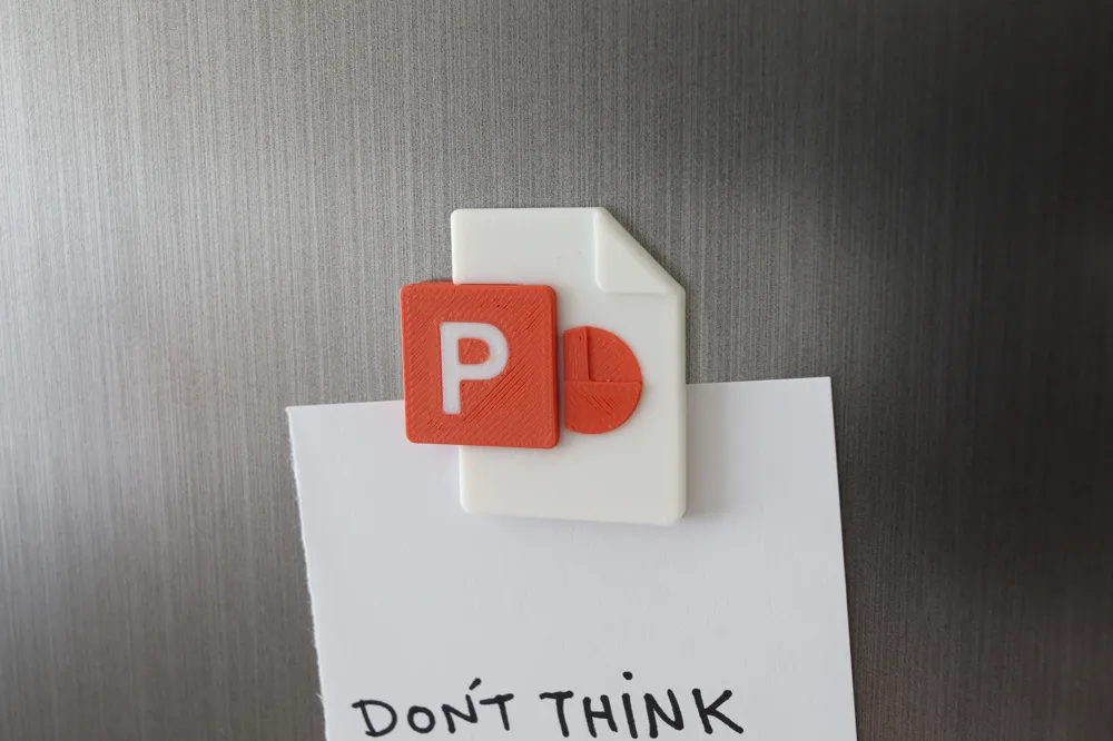 Microsoft Office Fridge Magnets - Excel Word - Free 3D Print Model ...