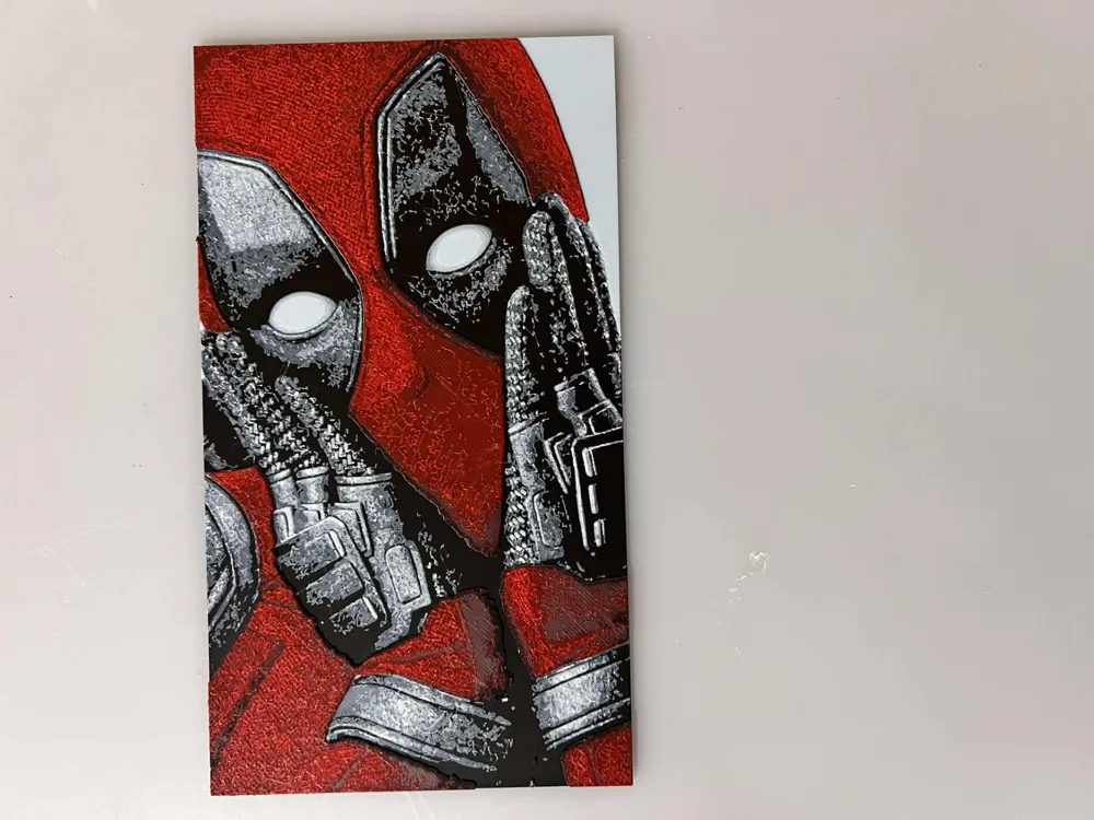 Deadpool Shocked Pose by 3djd MakerWorld: Download Free 3D Models