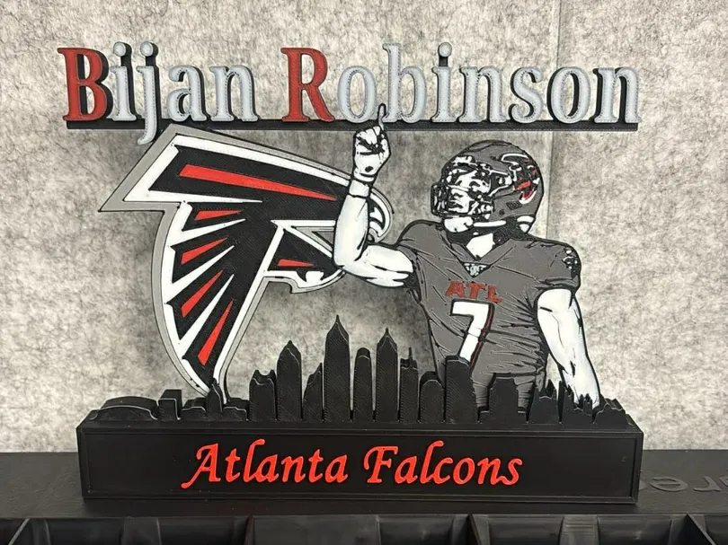NFL - Atlanta Falcons Bijan Robinson Display! – Kostenloses 3D ...