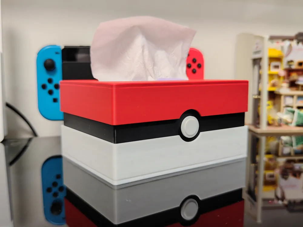 Pokeball Tissue Box with Tail Pokemon Tissue Box Pokeball Tissue Box ...