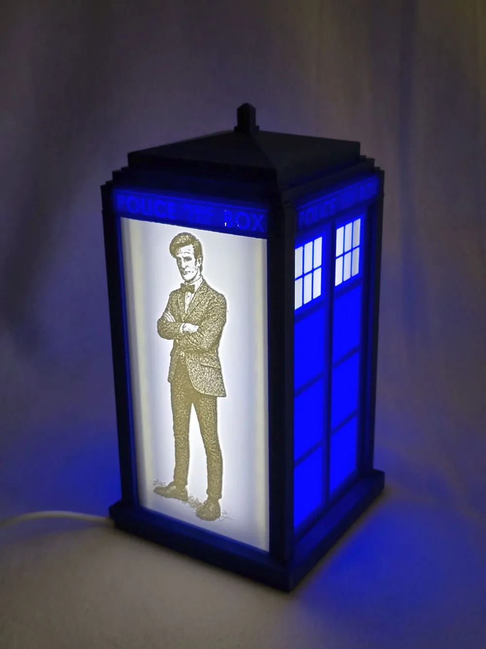 Doctor Who TARDIS Lamp with interchangeable motifs by DocLex MakerWorld ...
